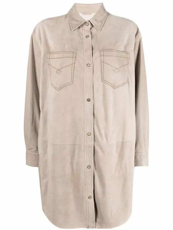 Brunello Cucinelli Long Shirt Jacket