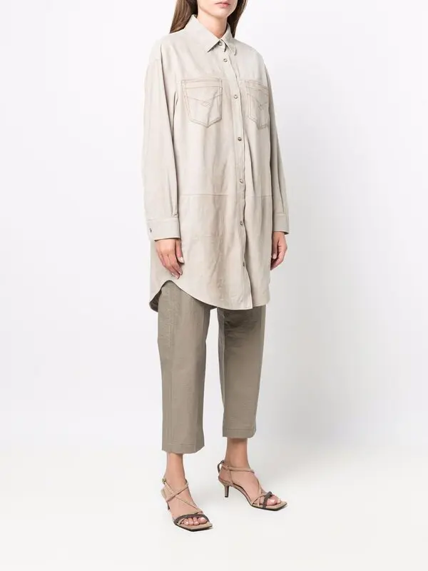 Brunello Cucinelli Long Shirt Jacket