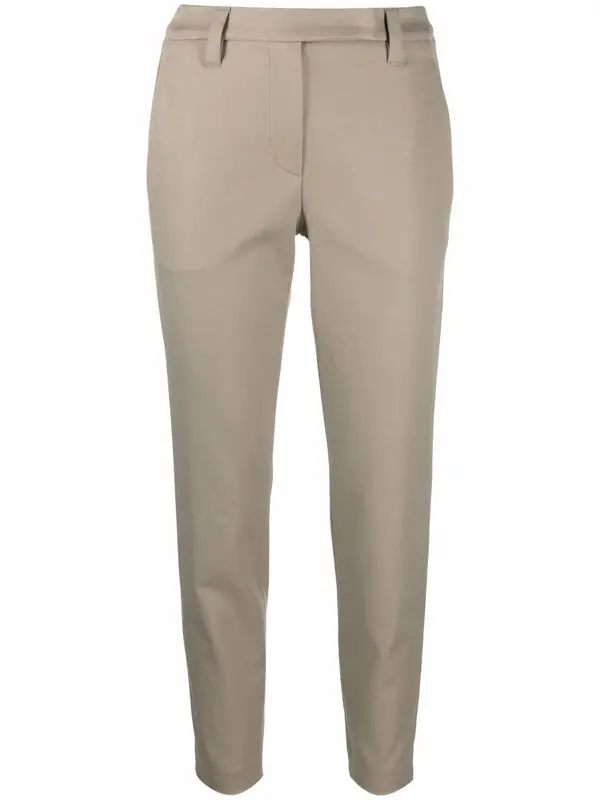 Brunello Cucinelli Elasticated-waist Cropped Trousers