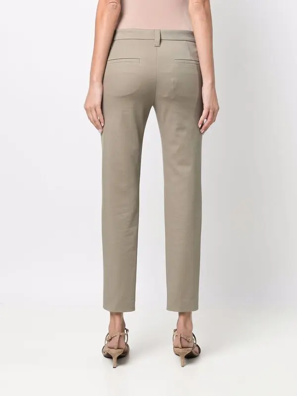 Brunello Cucinelli Elasticated-waist Cropped Trousers