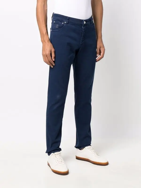 Brunello Cucinelli Dyed Straight-leg Jeans