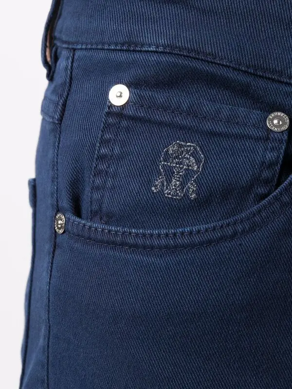 Brunello Cucinelli Dyed Straight-leg Jeans
