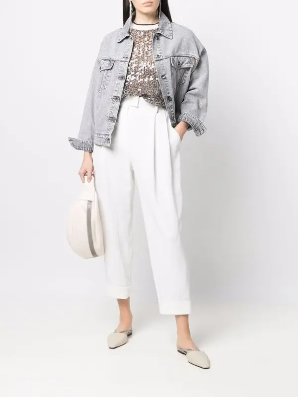 Brunello Cucinelli Oversized Denim Jacket