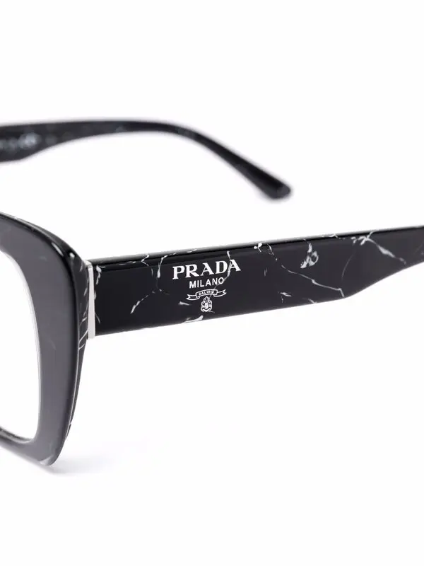 Prada Marbled Cat Eye Frame Glasses