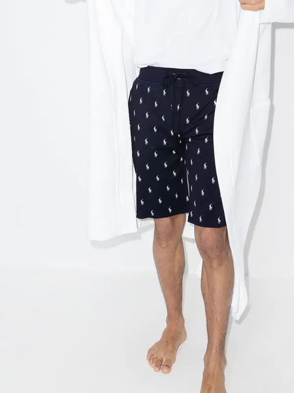 Polo Ralph Lauren Logo Print Pajama Shorts