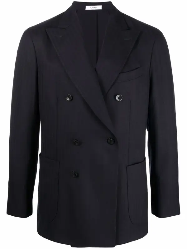 Boglioli Double-breasted Pinstripe Blazer