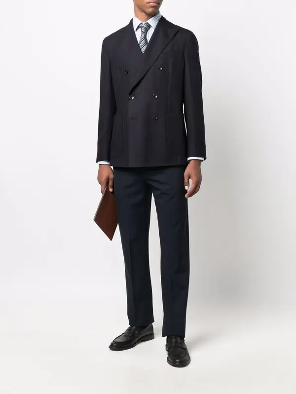 Boglioli Double-breasted Pinstripe Blazer