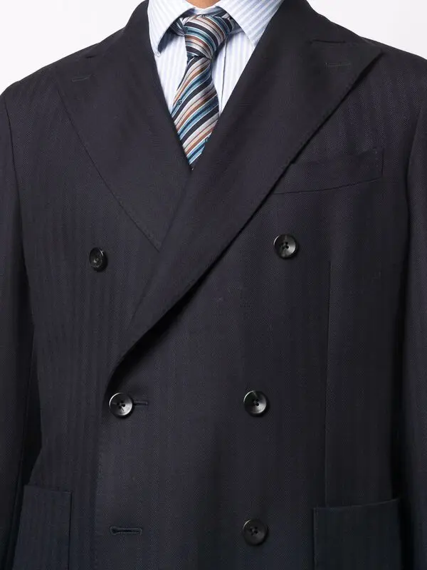 Boglioli Double-breasted Pinstripe Blazer