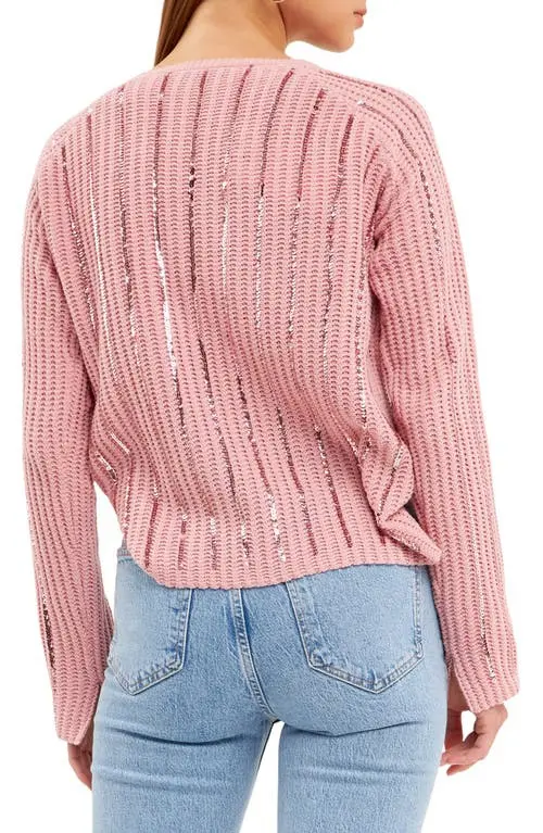 Endless Rose Sequin Detail Knit Sweater