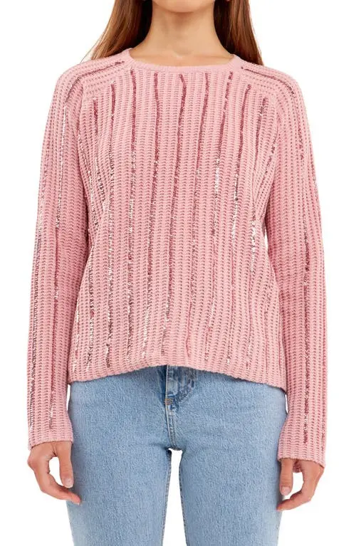 Endless Rose Sequin Detail Knit Sweater