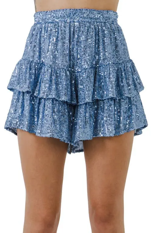 Endless Rose Sequin Ruffle Skort