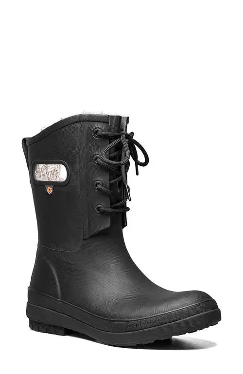 Bogs Amanda Ii Lace-up Waterproof Boot - Black