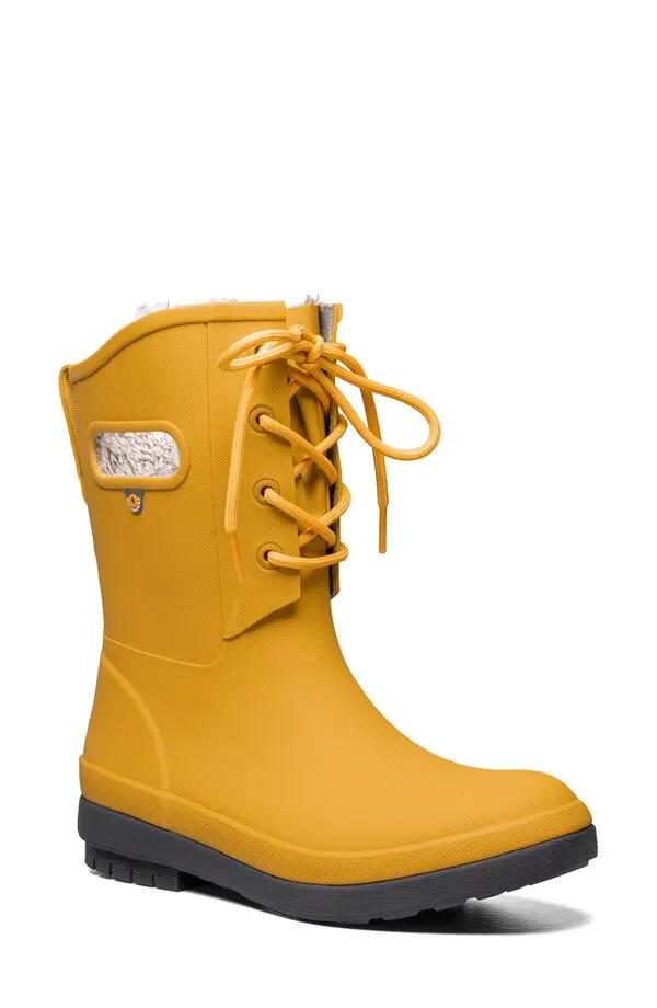 Bogs Amanda Ii Lace-up Waterproof Boot - Saffron