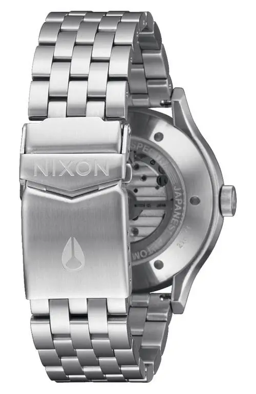 Nixon Spectra Automatic Bracelet Watch - White/silver
