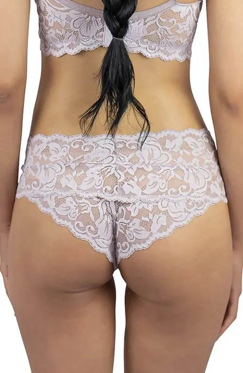 EVERVIOLET Vela High Waist Brazilian Panties - Mauve