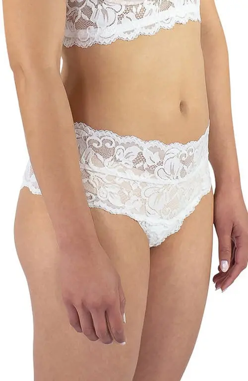 EVERVIOLET Vela High Waist Brazilian Panties - White