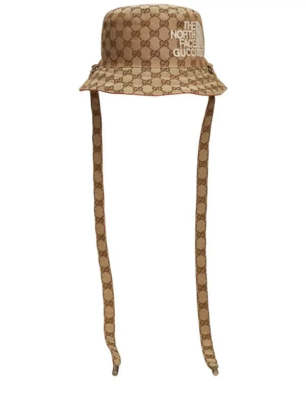Gucci X The North Face Gg Canvas Hat - Beige | Editorialist