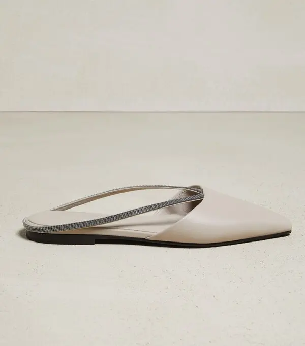 Brunello Cucinelli Monili-embellished Slippers