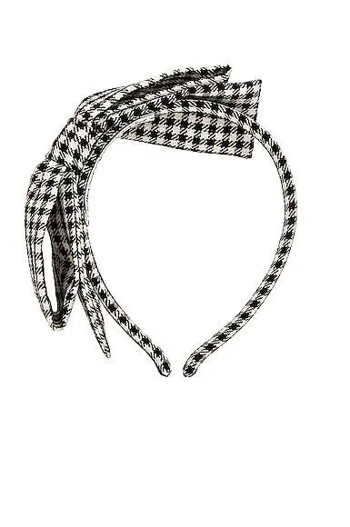 Alessandra Rich Bow Headband In Black