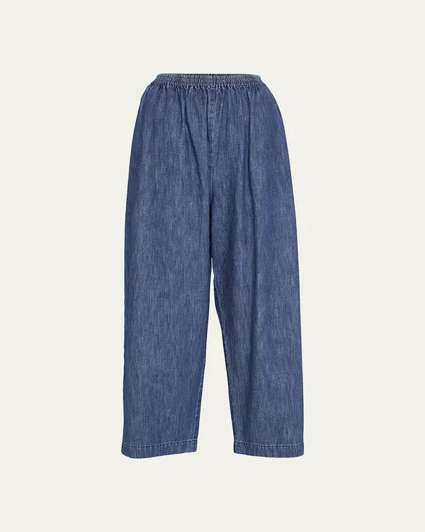 Eskandar Denim Japanese Trousers