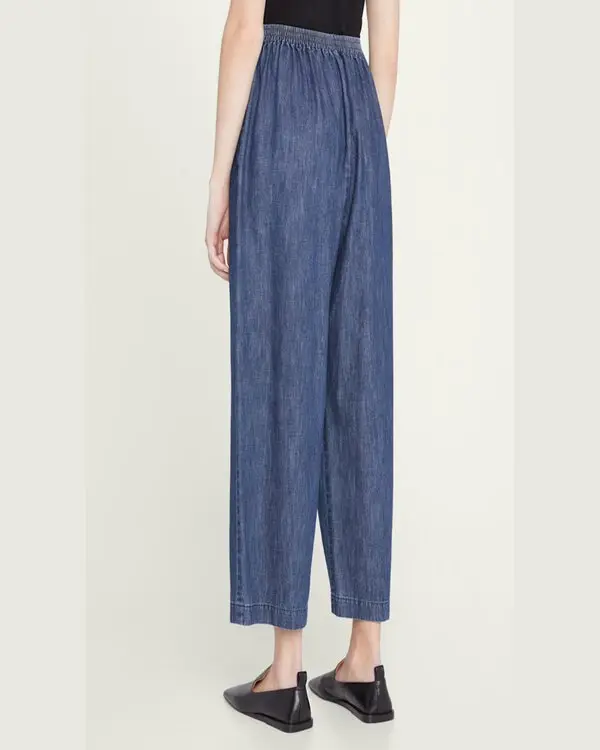 Eskandar Denim Japanese Trousers