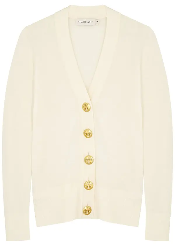 Tory Burch Simone Merino Wool Cardigan