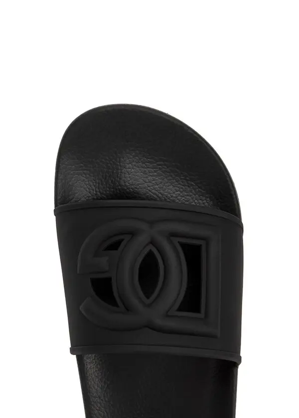 Dolce & Gabbana Cut-out Logo Rubber Sliders