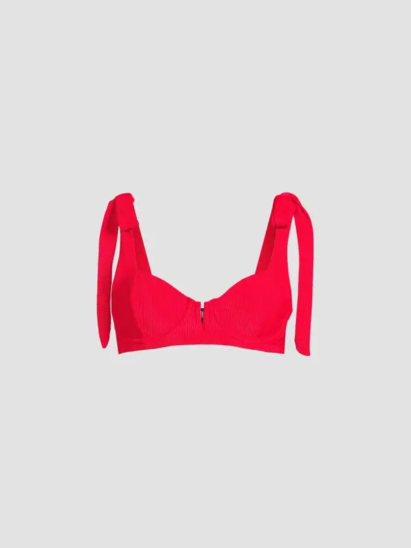 Beach Riot Blair Bikini Top - Red
