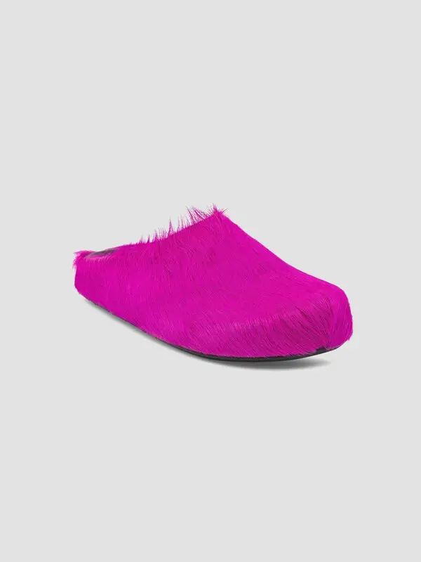 Marni Fussbett Sabot Mules - Fuchsia