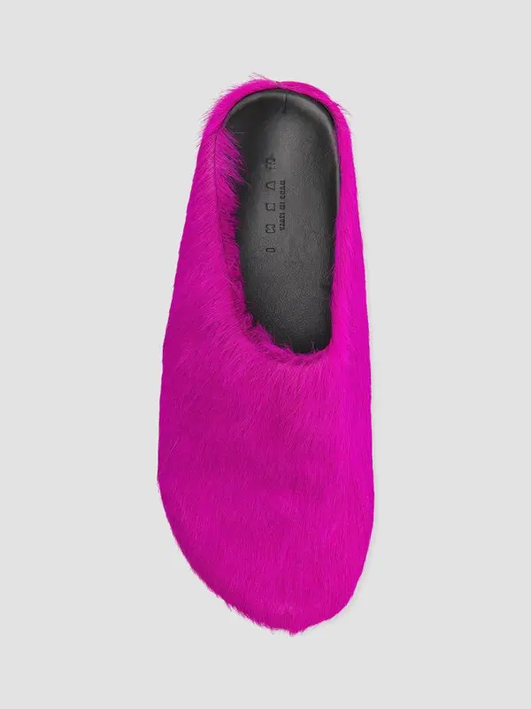Marni Fussbett Sabot Mules - Fuchsia