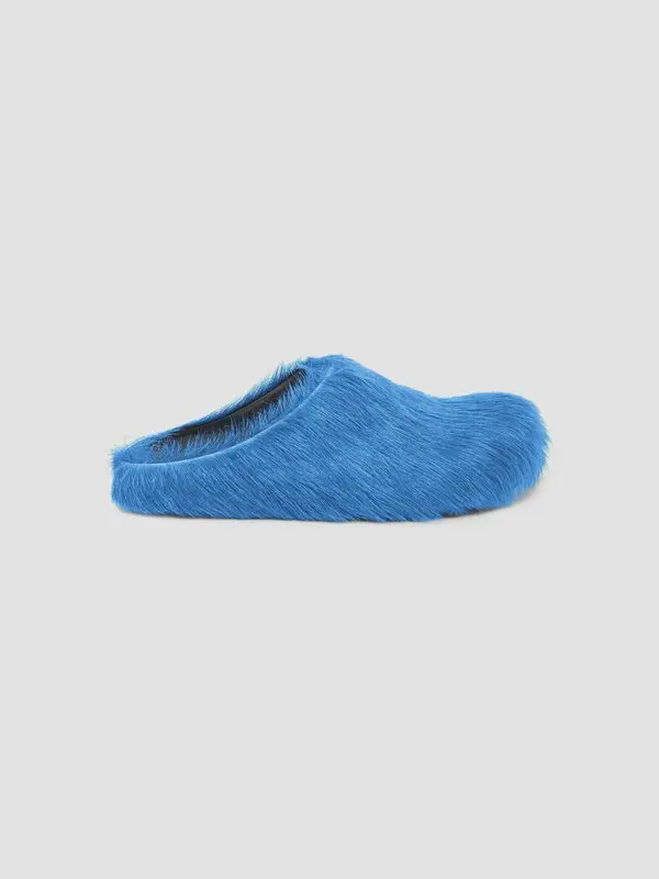 Marni Fussbett Sabot Mules - Iris Blue