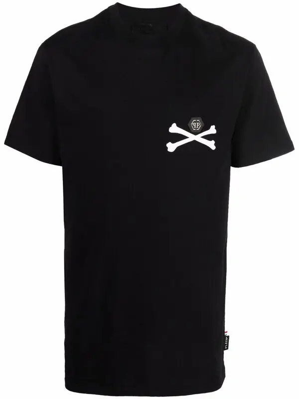 Philipp Plein Skeleton Print T-shirt - Black