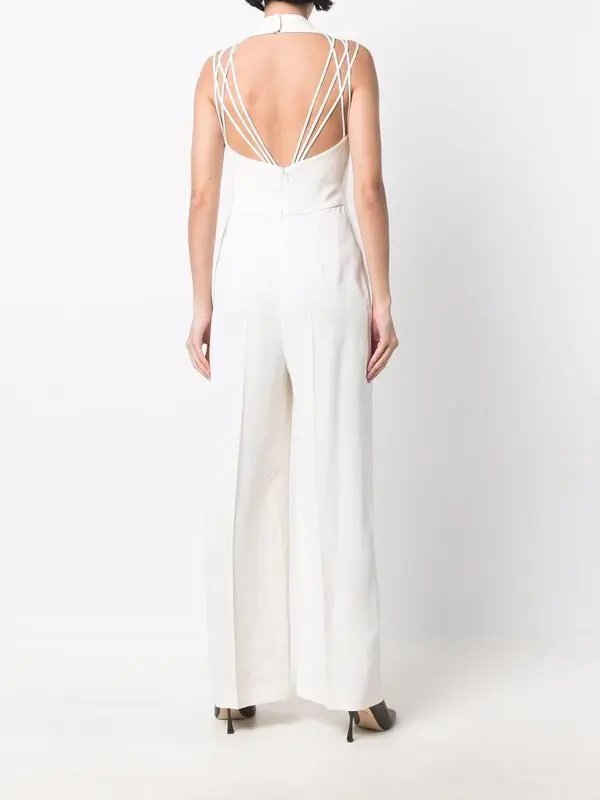 Alberta Ferretti Sleeveless Halterneck Jumpsuit