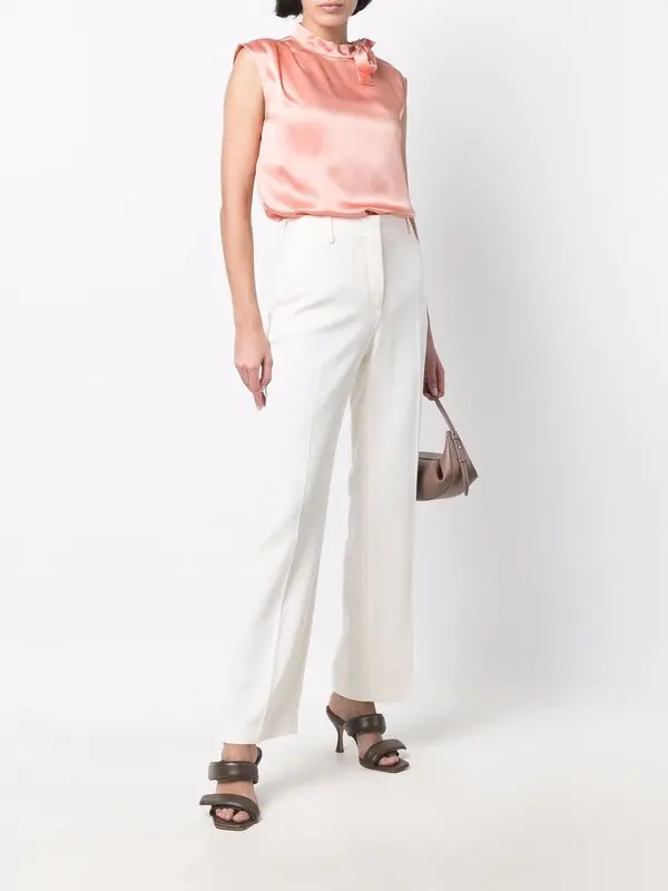 Alberta Ferretti Bow-detail Satin Blouse