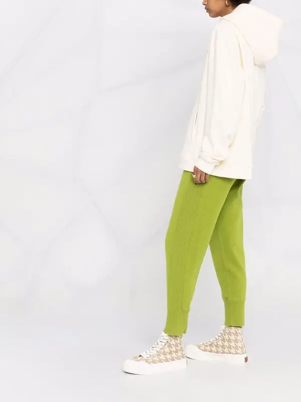 Alberta Ferretti Ribbed-detailing Knitted Joggers