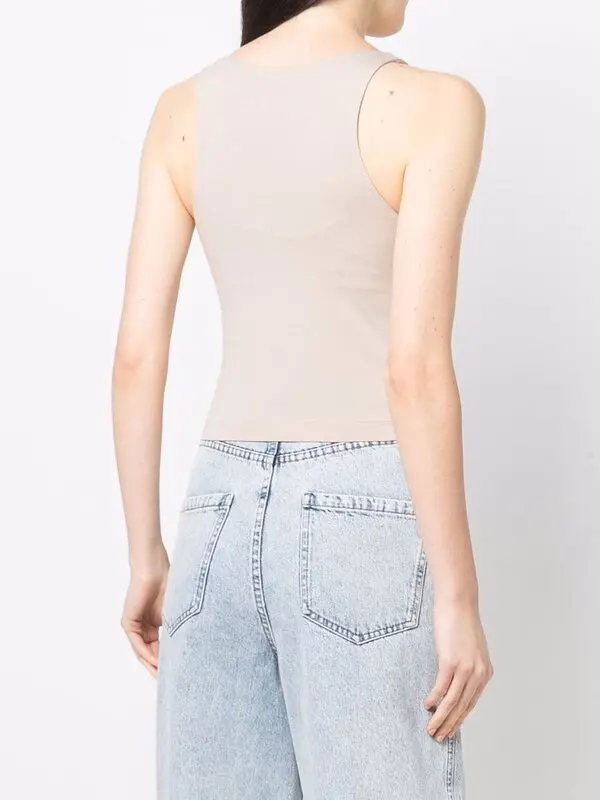 Brunello Cucinelli Monili Trim Tank Top