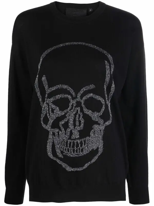 Philipp Plein Skull-print Jumper - Black