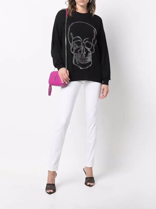 Philipp Plein Skull-print Jumper - Black