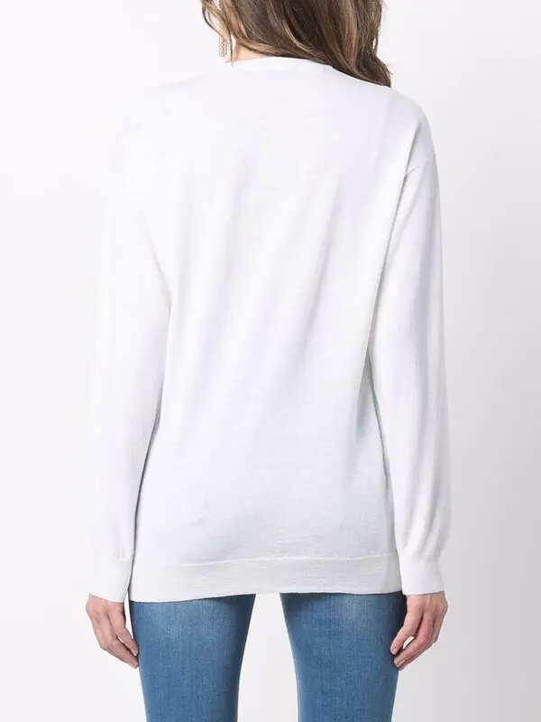 Philipp Plein Skull-print Jumper - White