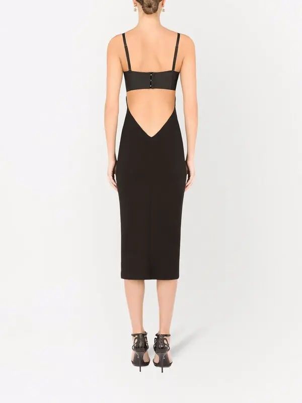 Dolce & Gabbana Cut-out Bustier Midi-dress