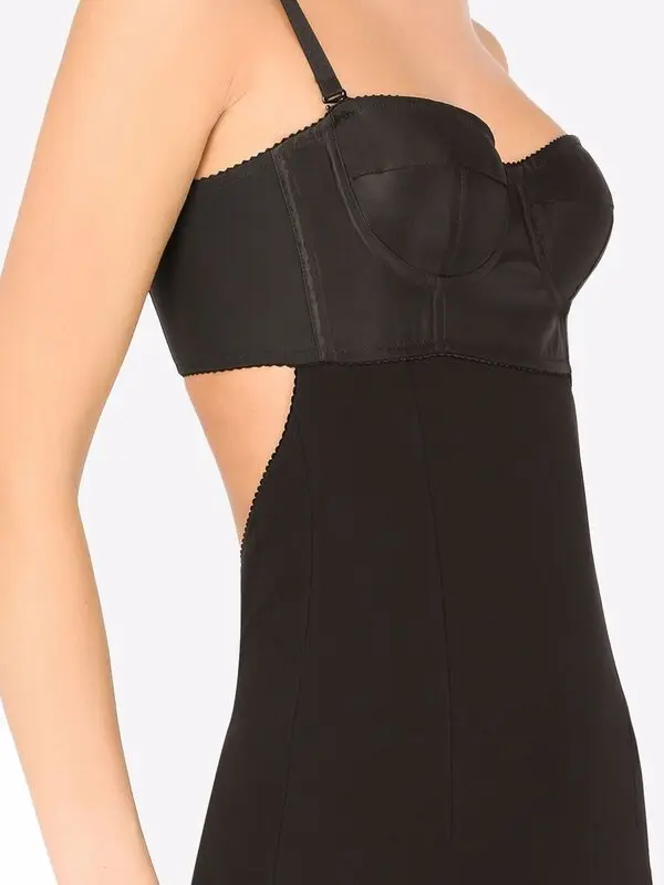 Dolce & Gabbana Cut-out Bustier Midi-dress