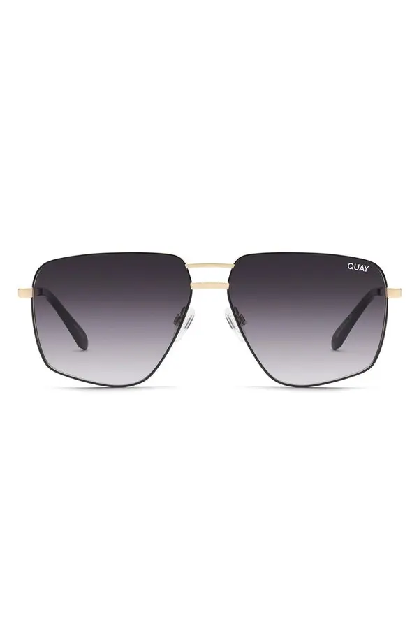 Quay Australia Next Please 62mm Aviator Sunglasses In Black  display picture 1