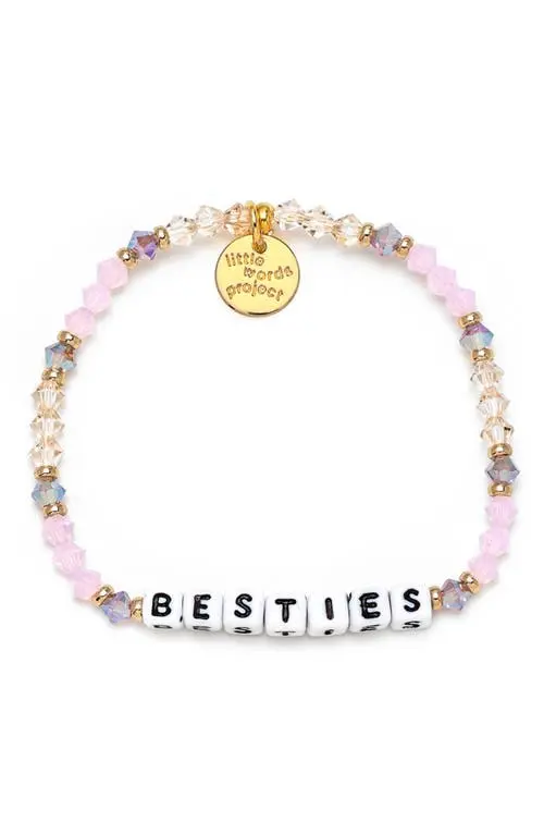 LITTLE WORDS PROJECT Besties Stretch Bracelet - Blush Lilac
