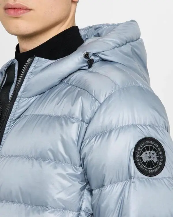 Canada Goose Crofton Quilted Zip Hoodie - Ltblue