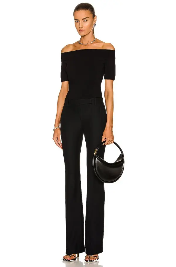 Alexander McQueen Narrow Bootcut Trousers - Black