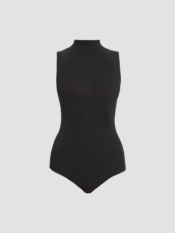 Commando Ballet Mockneck Sleeveless Bodysuit - Black