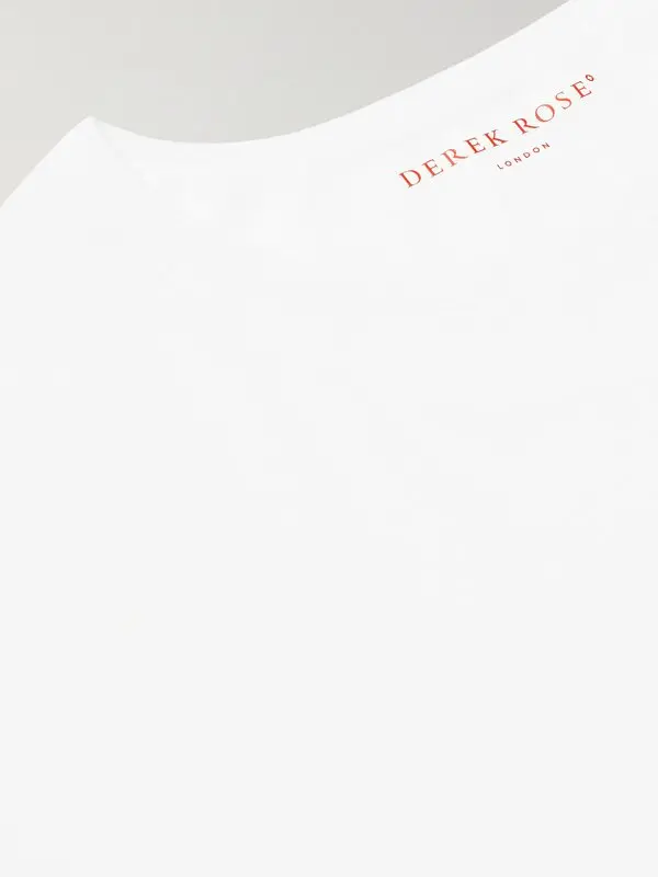 Derek Rose Basel Stretch Micro Modal Jersey T-shirt - White