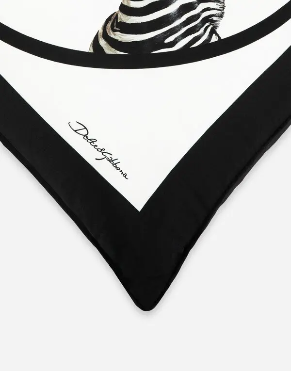 Dolce & Gabbana Silk Twill Cushion Medium - Multicolor