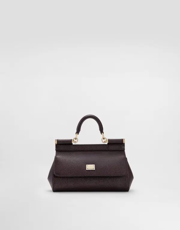 Dolce & Gabbana Mini Sicily Handbag - Bordeaux
