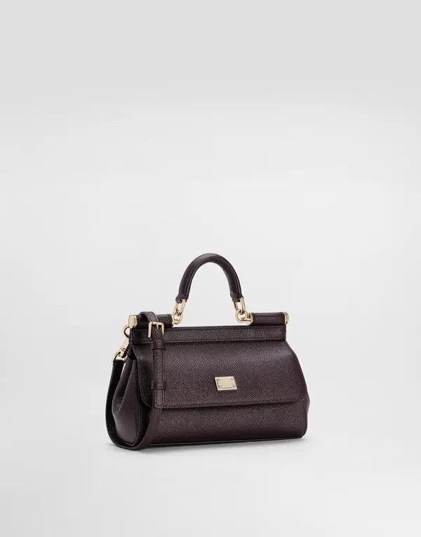 Dolce & Gabbana Mini Sicily Handbag - Bordeaux